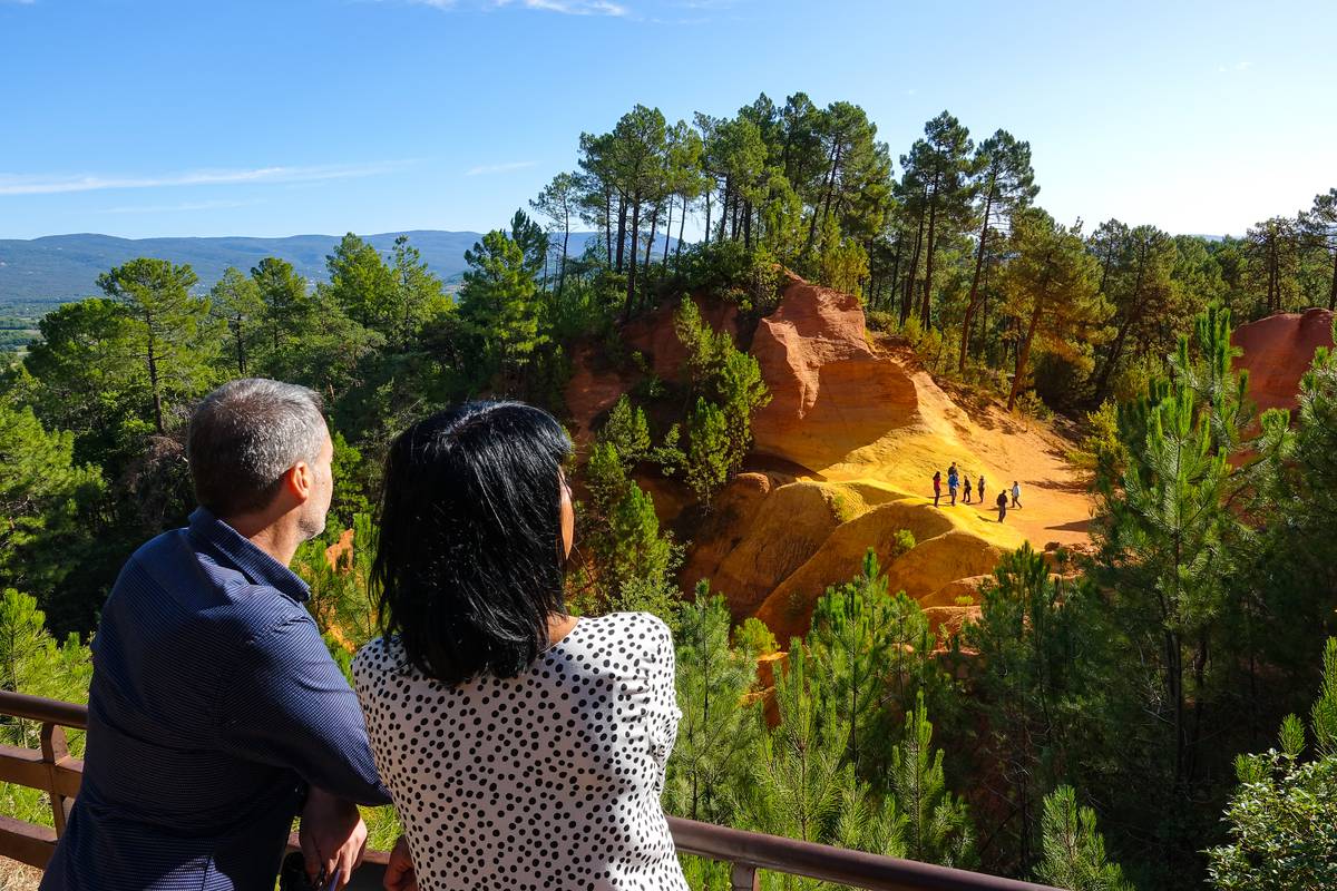 Le Sentier des Ocres à Roussillon dans le Luberon